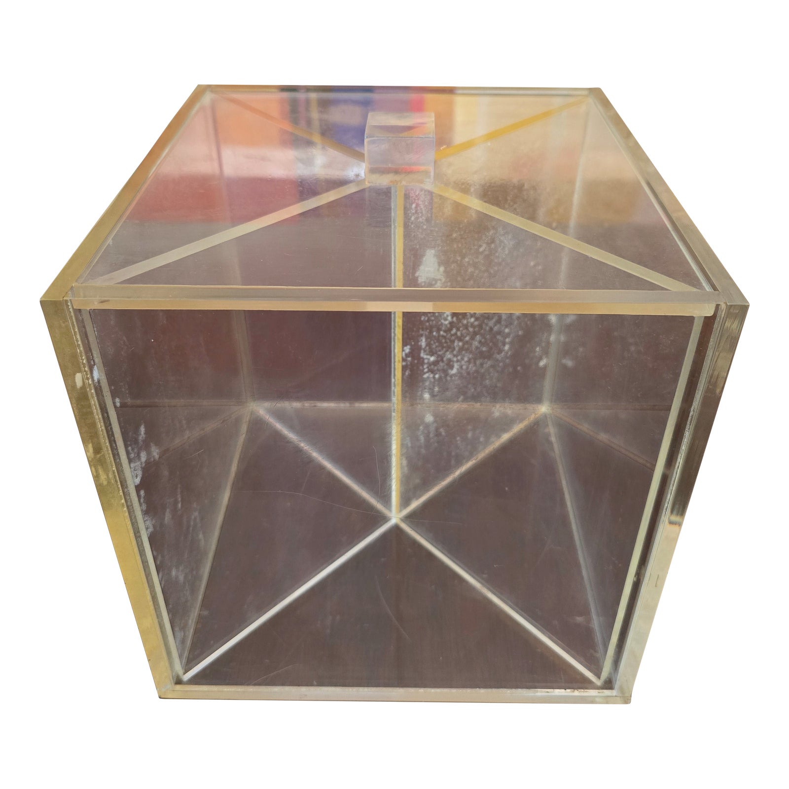 1970s Vintage Mid Century Modern Lucite Box | Chairish