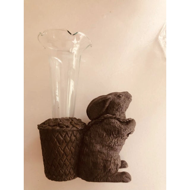 Vintage 1980s Bunny Bud Vase | Chairish