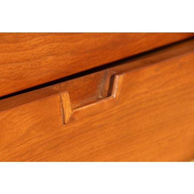 1960’s John Stuart Janus Collection Walnut 14-Drawers Dresser | Chairish