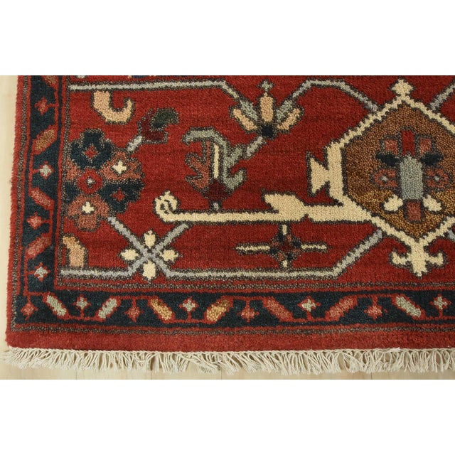 Serapi Rug 9’1” X 12′ Red Wool Tribal Hand-Knotted Oriental Carpet ...