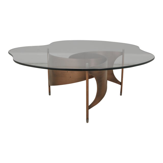 Modern Design Steel Base Glass Top Coffee Table Chairish