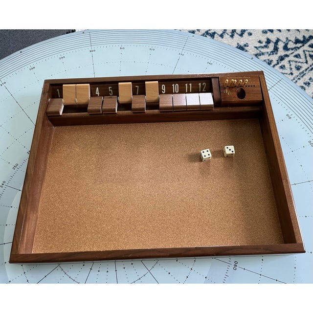 Vintage Abercrombie & Fitch Walnut "Shut the Box" Clapper Game Board ...