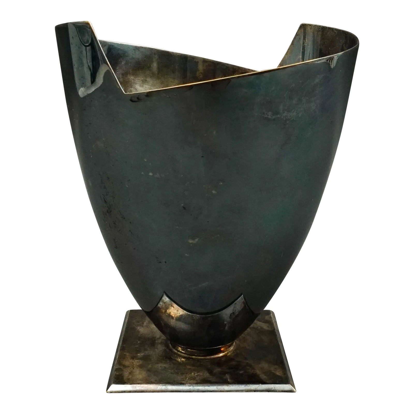 Late 20th Century Elsa Rady for Swid Powell Vintage Post Modern Silver ...