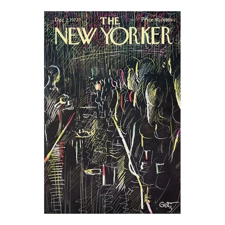 1972 Vintage New Yorker Cover, December 2 (Arthur Getz), Original New ...