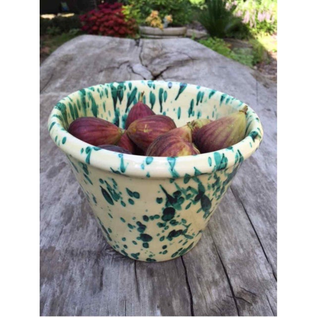 Splatterware Serving Bowl- Made in Italy | Chairish