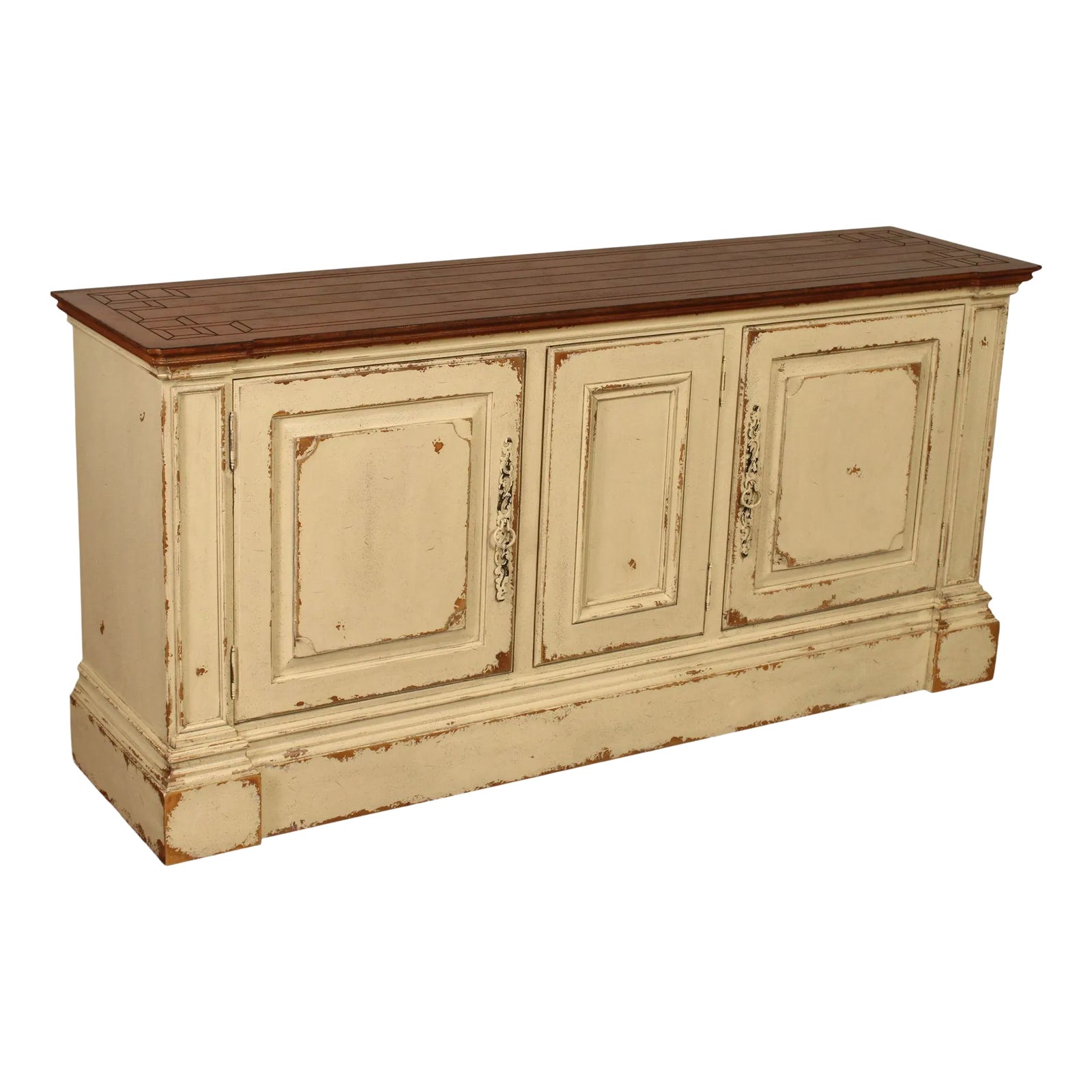 Habersham Plantation French Provincial Style Cream Painted Sideboard ...