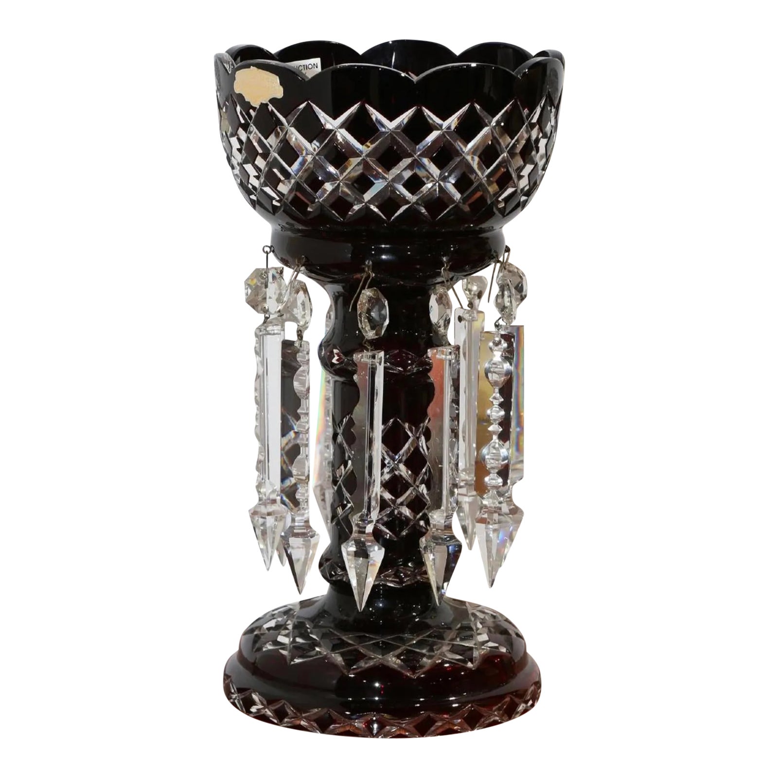 Vintage Bohemian Luster Candle Holder | Chairish