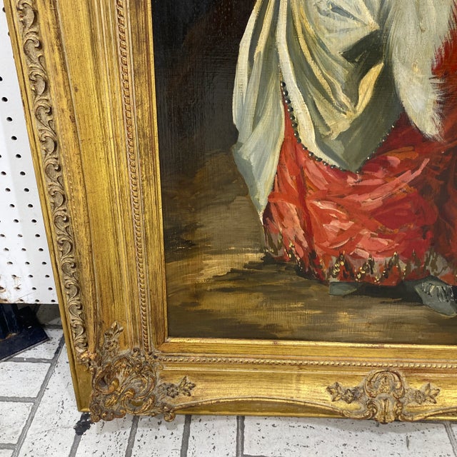 Early 20th Century French Aristocrat Woman Portrait Painting Unknown ...