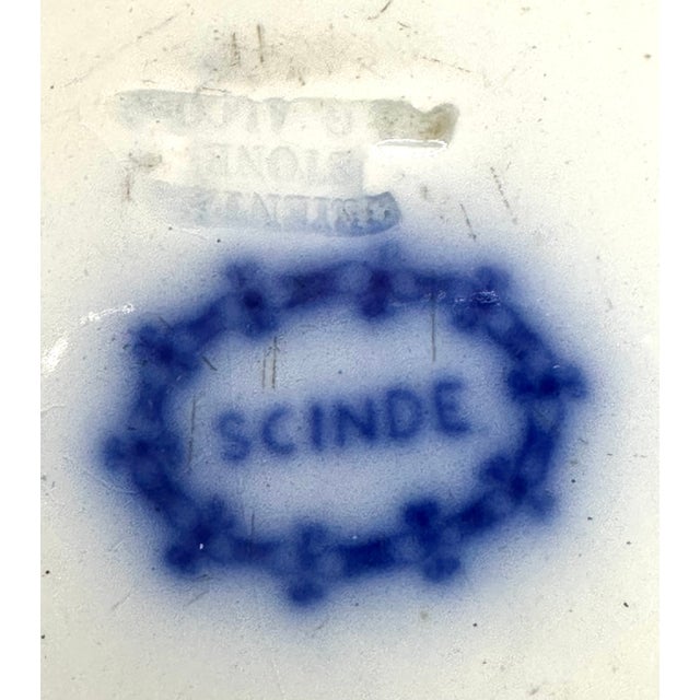 Vintage Flow Blue Plate | Chairish