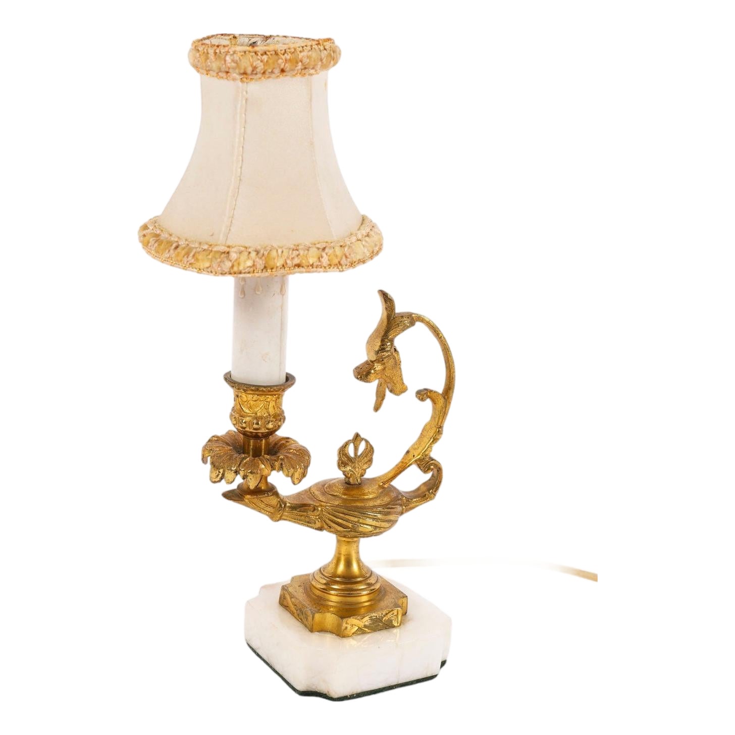 Antique 20th Century Classical Ormolu Aladdin Table Lamp | Chairish