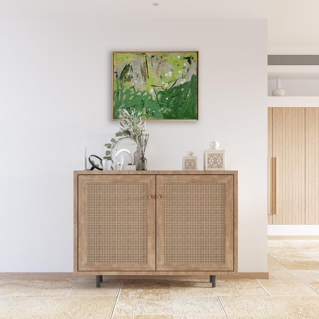 "Lively Green" 2024 Framed Painting by Jessalin Beutler | Chairish