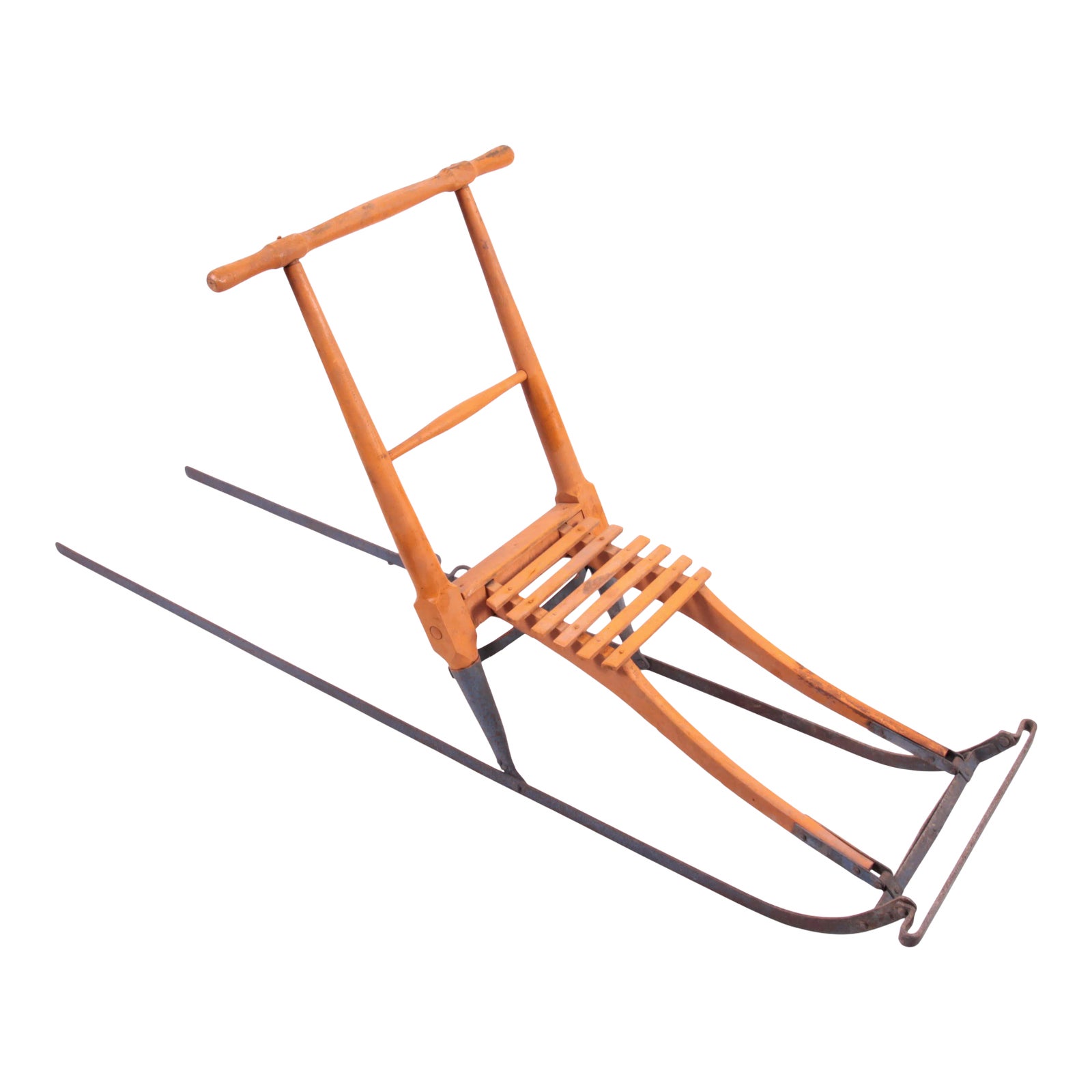 Vintage Norwegian Push Sled | Chairish