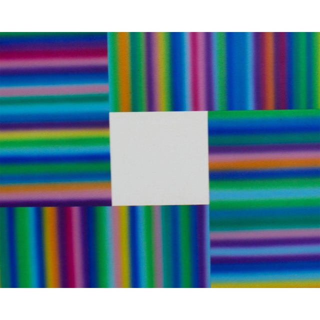 1974 “Open” Acrylic on Canvas Airbrush Painting Signed by Artist Steve ...