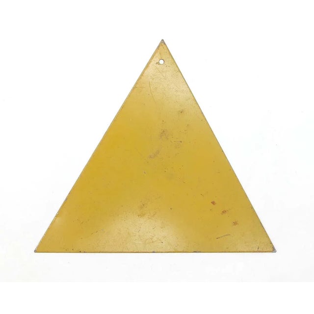 Vintage European Steel Road Work Traffic Sign | Chairish