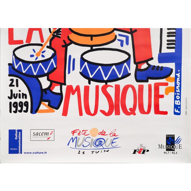 1999 French Festival Poster, "Faites De La Musique" (Make Music) | Chairish