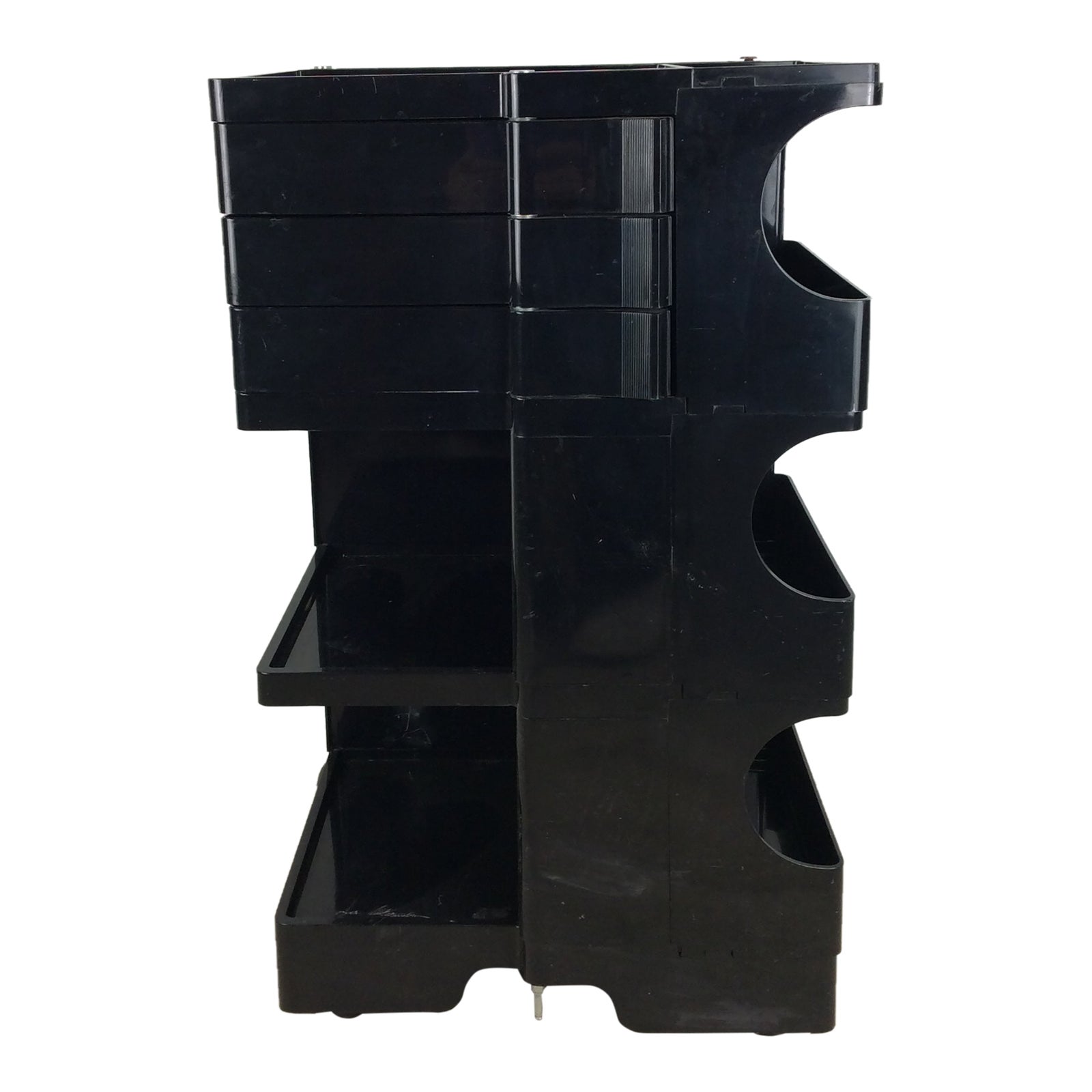 Space Age Trolley “Boby” by Joe Colombo in Black Modular Storage Cart ...