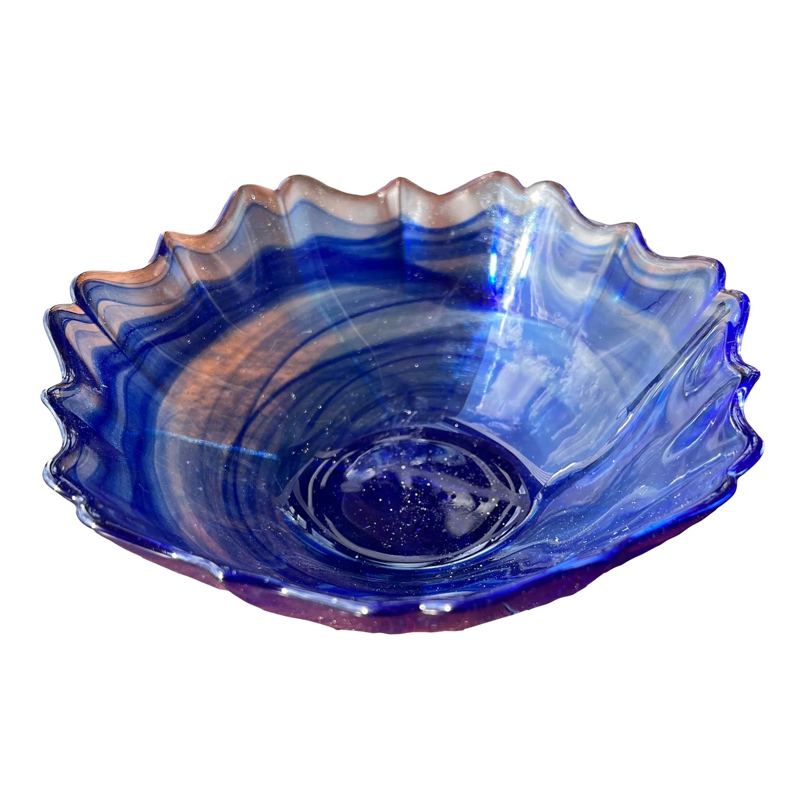 1980s Murano Style Glass Bowl Chairish