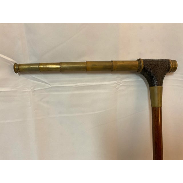 Late 19th Century Vintage Wooden Gadget Walking Stick/Cane With Brass ...