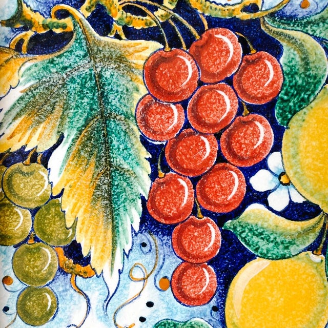 Late 20th Century Italian Deruta Gialletti Giulio Square Plate | Chairish