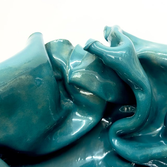 Deep Green Monumental Ceramic Sculptural Bowl by Barbara Wakefield ...