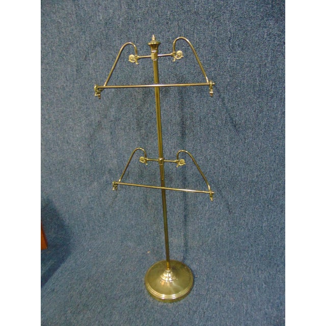 Hollywood Regency Brass Valet Stand | Chairish