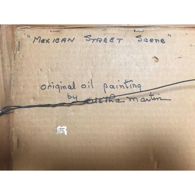 1940's Oil Painting "Mexican Street Scene" Oil Painting by Aletha ...