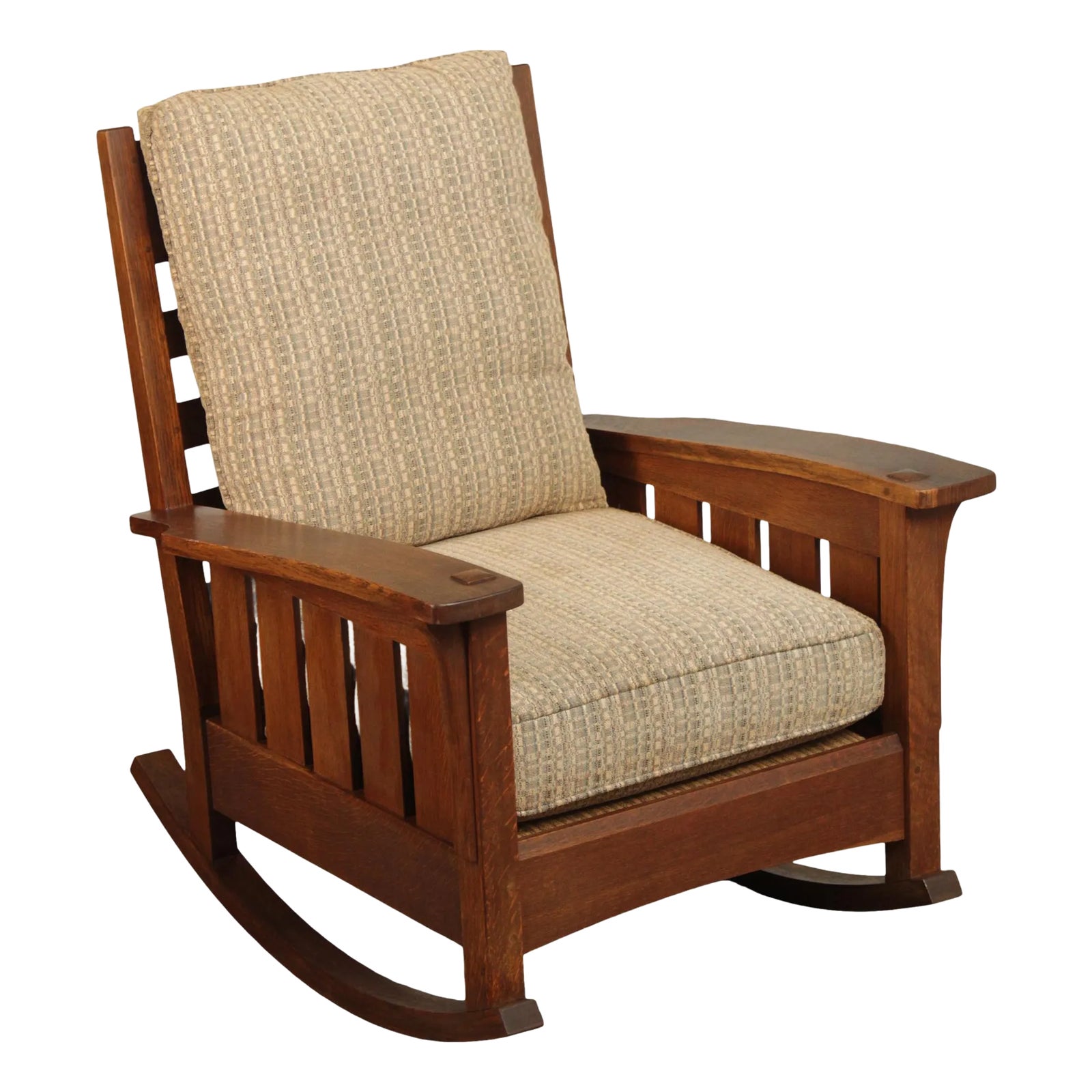 Stickley Mission Collection Oak Rocker | Chairish