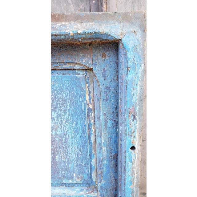 1960s Vintage Moroccan Turquoise Old Window Frame | Chairish