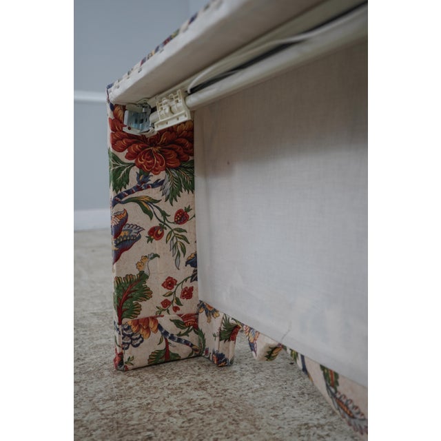 Pair Custom Made Upholstered Window Valances | Chairish