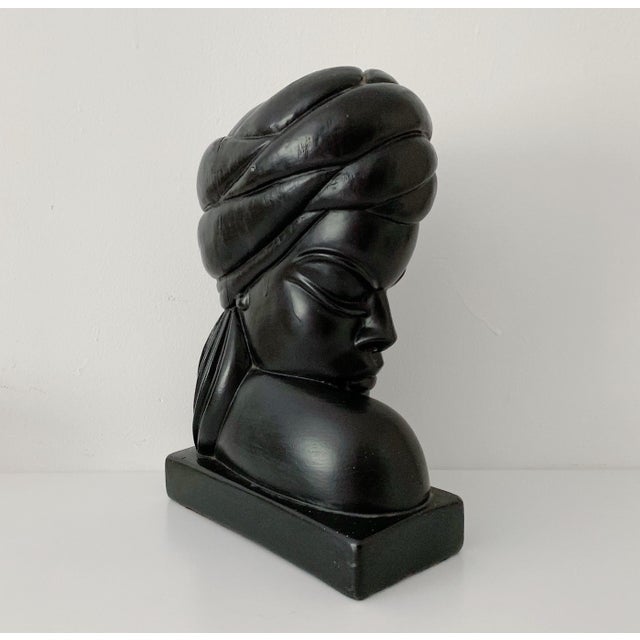 1950s Vintage Alexander Backer Female Head Bust Sculpture | Chairish