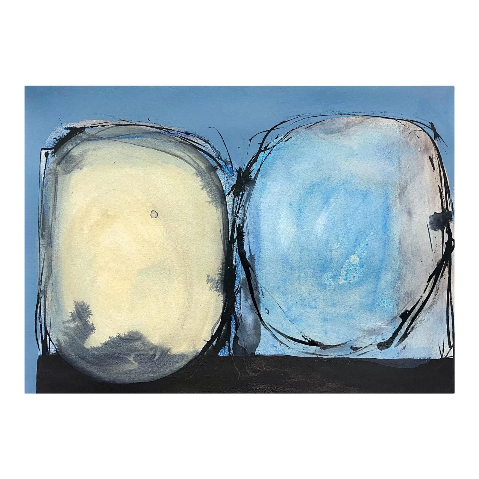 "Now I Float Ii" Original Mixed Media Painting on Paper by Zac Woodiel ...