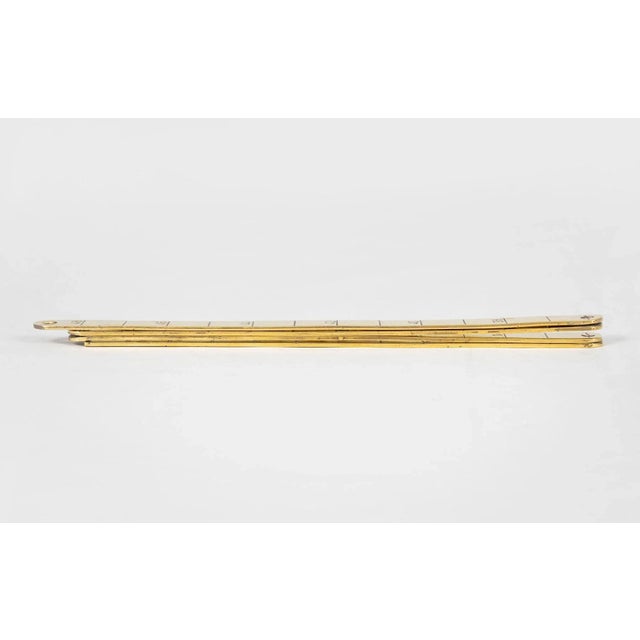 Antique Late 19th Century Brass Folding Ruler | Chairish