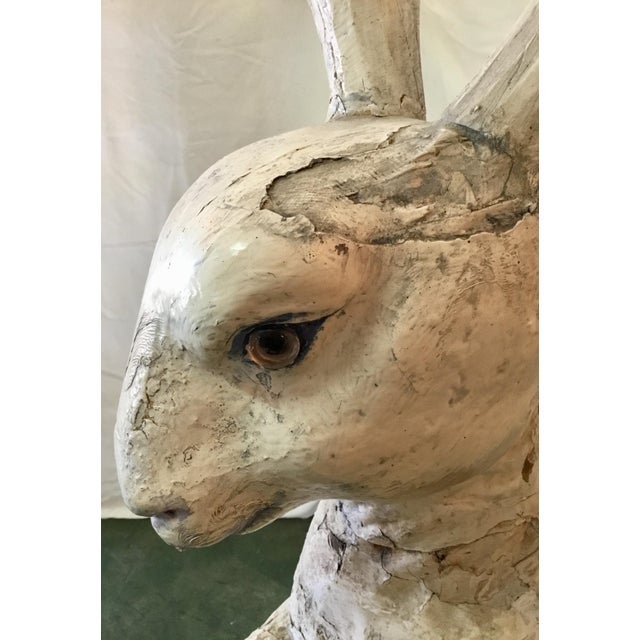 19th Century French Carved Juvenile Carousel Rabbit | Chairish