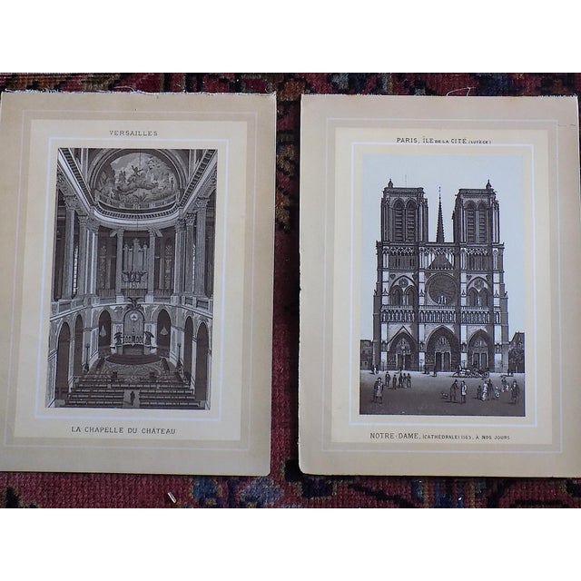 Authentic Antique 19th Century Paris Views Lithographs - Set of 12 ...