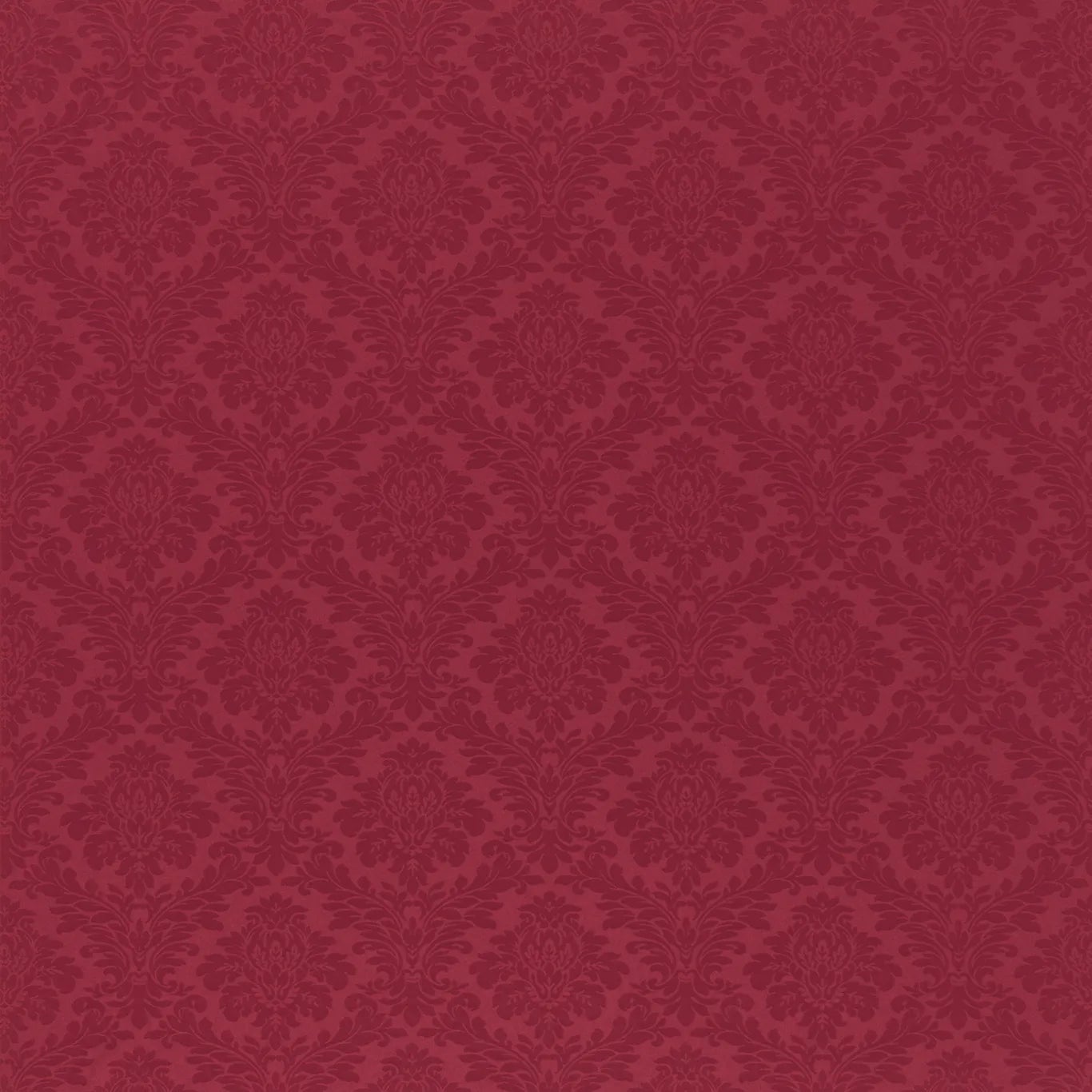 Sanderson Lymington Damask Fabric in Claret - a Sample | Chairish