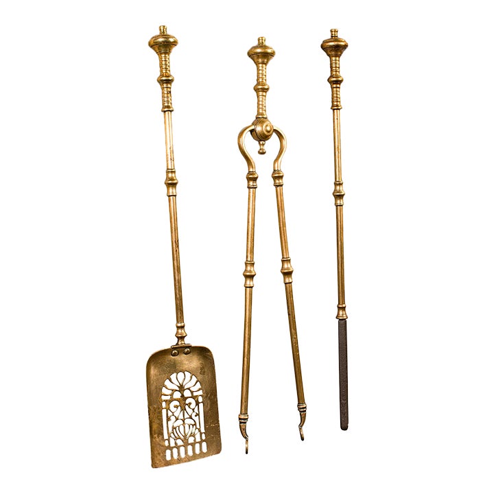 1800's Trio of Antique Fire Tools | Chairish