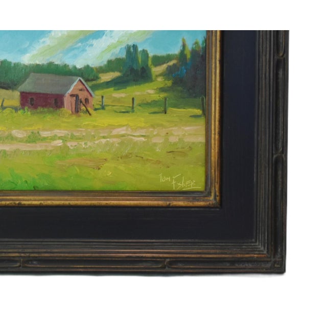 Country Farmhouse Impressionist Barn Landscape Oil Painting Including ...