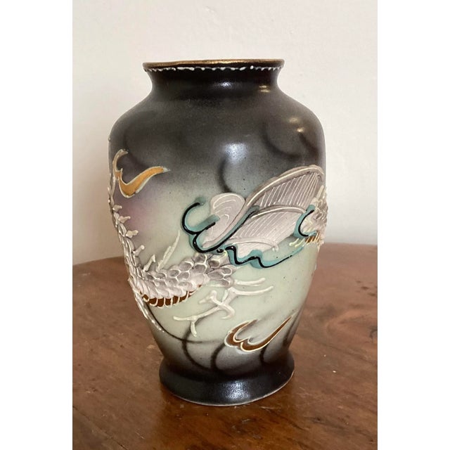 1940s Japanese Porcelain Moriage Dragonware Vase Dragon | Chairish