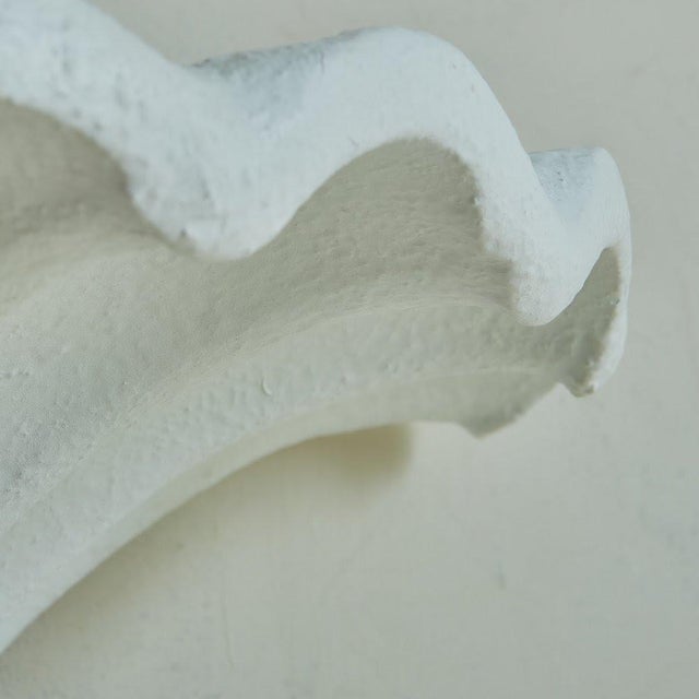 Art Deco Plaster Shell Sconce by Elgé, France 1960s | Chairish