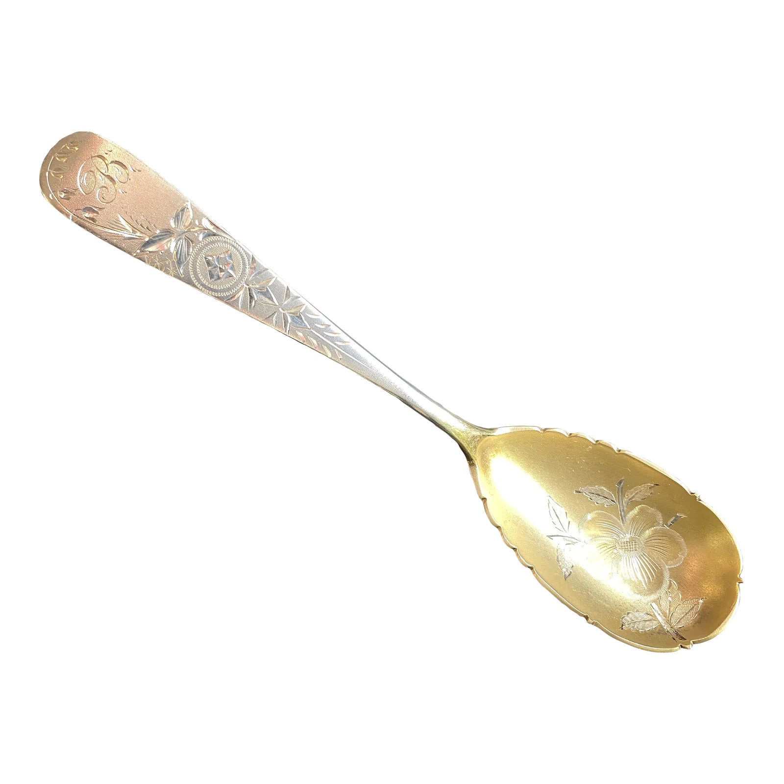 Antique Aesthetic Sterling Baltimore Spoon | Chairish