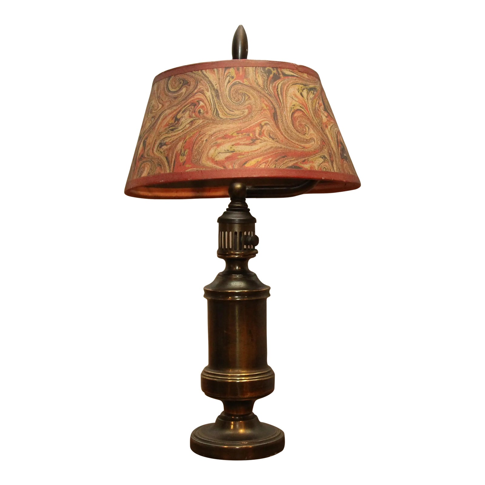 Vintage Brass Post Table Lamp | Chairish
