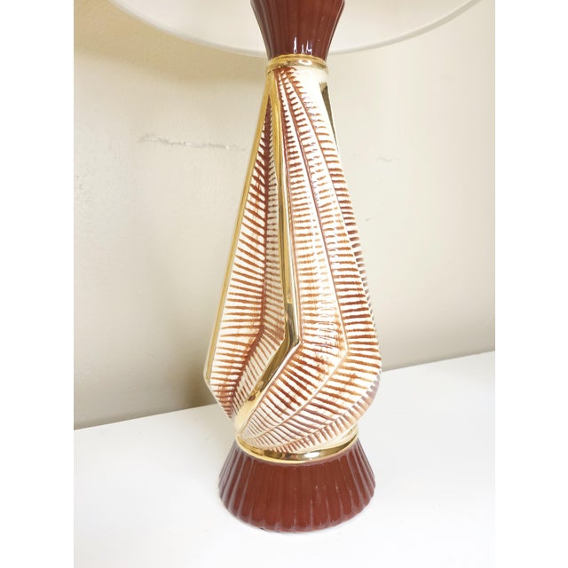 Pair of Vintage Atomic Table Lamps With Shades - a Pair | Chairish