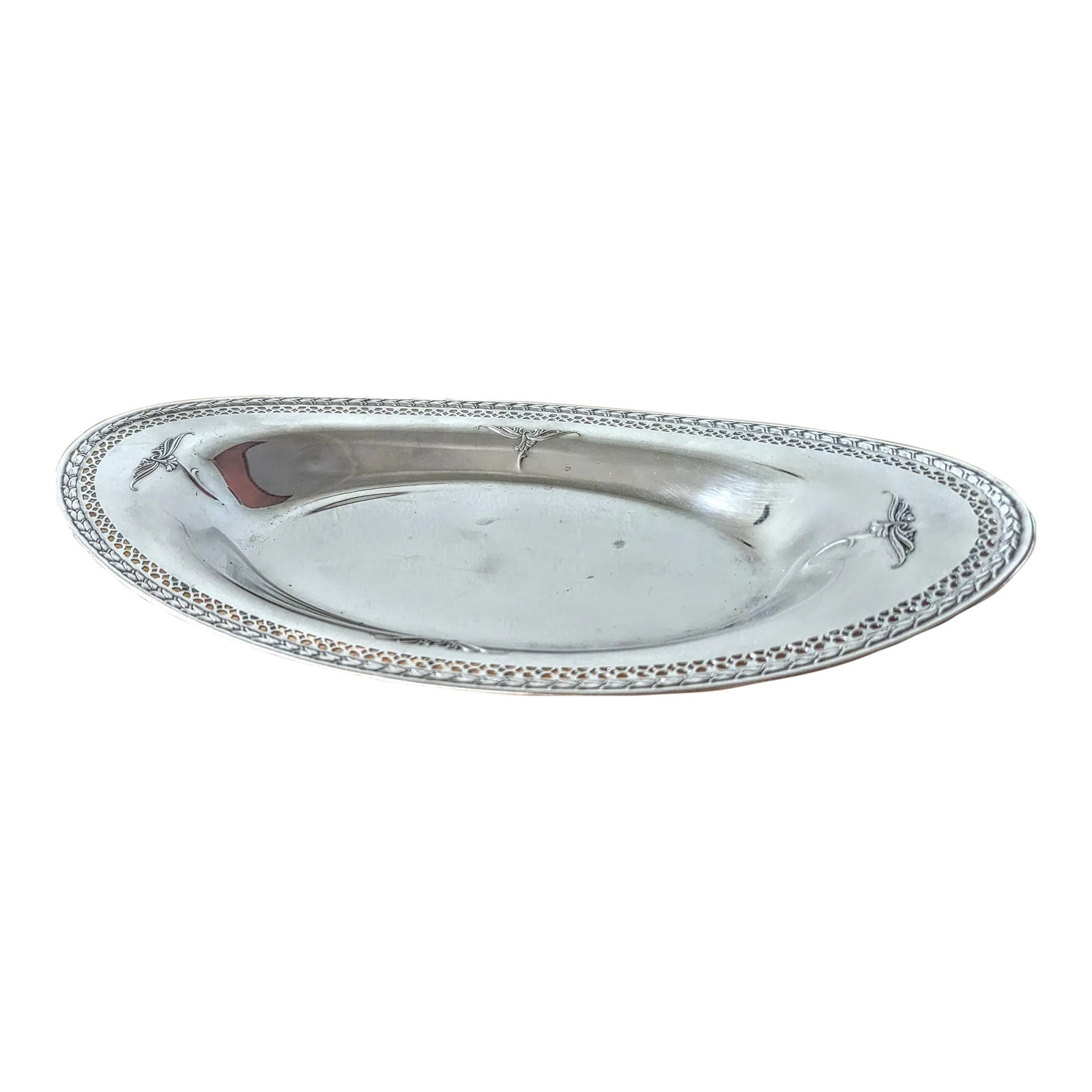 1940s Fantasy by Oneida Silverplate Bread Plate | Chairish