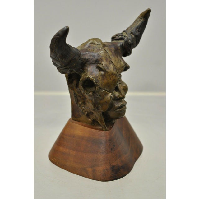 Charles Pratt Cheyenne Arapaho 6" Bronze Indian Chief Figurine ...