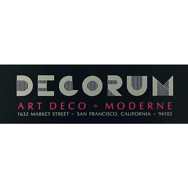 1987 Art Deco Decorum Poster Featuring German Cocktail Shaker, Golden ...