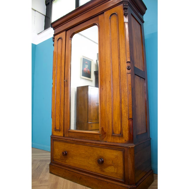 Antique Victorian Wardrobe in Mahogany, 1880s | Chairish