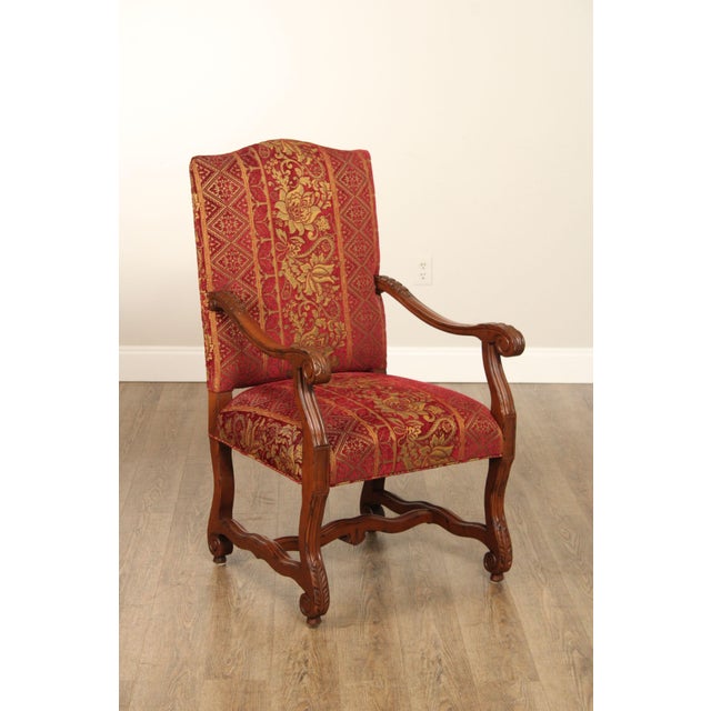 Louis XIV Style Carved Frame Armchair | Chairish