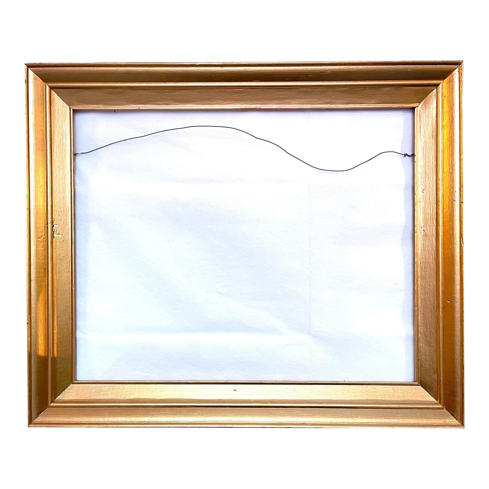 Antique Hand Painted Gold Giltwood Picture Frame | Chairish