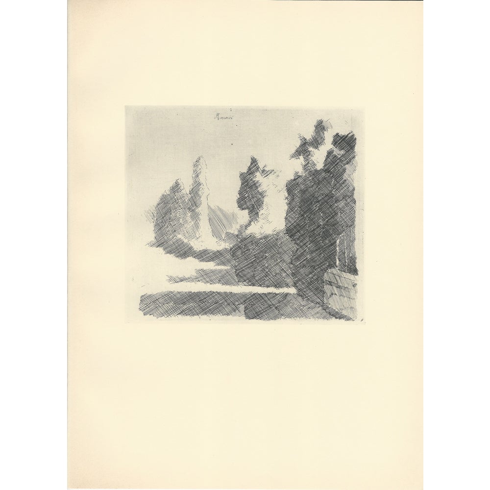Giorgio Morandi, Landscape, 1930-1957, Lithograph | Chairish