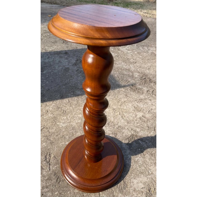 Vintage Barley Twist Plant Stand Pedestal | Chairish
